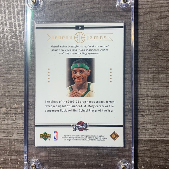Upper Deck | Other | Lebron James Rookie Card | Poshmark